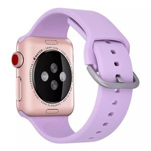 Accessories | Purple Apple Watch Silicone Strap | Poshmark